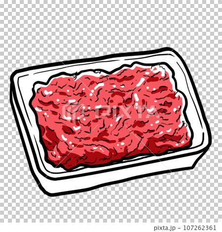 Simple minced meat illustration - Stock Illustration [107262361] - PIXTA