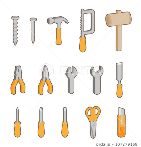 工具セット1のイラスト素材 [107279169] - PIXTA