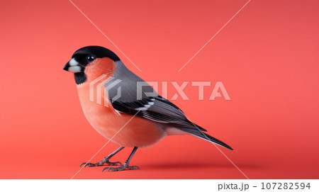 Advertising portrait, banner, fat red bird...のイラスト素材 [107282594] - PIXTA