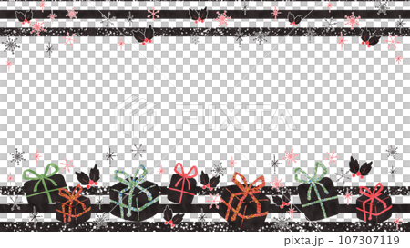 Xmas present frame (horizontal) - Stock Illustration [107307119] - PIXTA