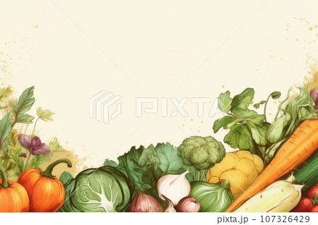 いろんな野菜 Ai生成画像 Ai画像のイラスト素材 107326429 Pixta