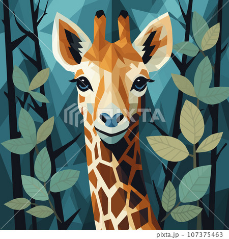 Cubism Giraffe