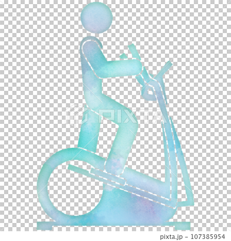 Cross trainer pictogram illustration icon image - Stock Illustration ...