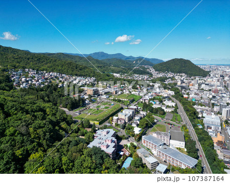 藻岩山から見る円山 手稲山の写真素材 107387164 Pixta