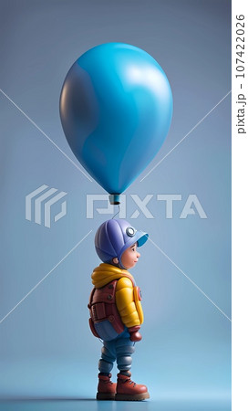 composite image of happy cartoon character with...のイラスト素材 [107422026 ...