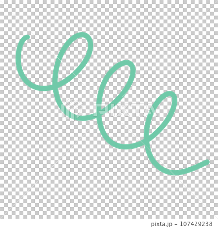 Green Line Element For Decorative And Designのイラスト素材 [107429238] - PIXTA