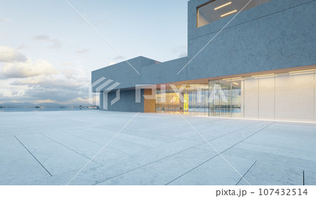 Realistic 3d rendering of Modern glass wall...のイラスト素材 [107432514] - PIXTA