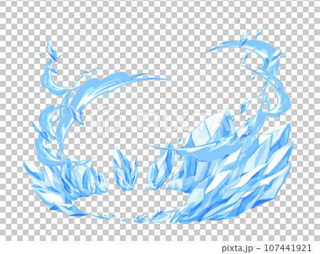 Anyone can get an ice attribute frame if they... - Stock Illustration ...