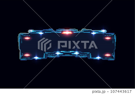 Abstract frame, futuristic rectangular vector...のイラスト素材 [107443617] - PIXTA