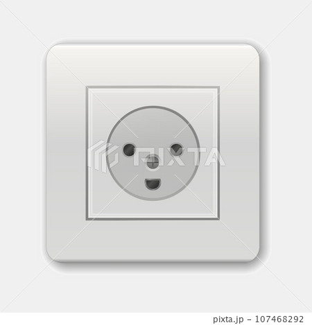 Realistic socket. Used in the Denmark and...のイラスト素材 [107468292] - PIXTA
