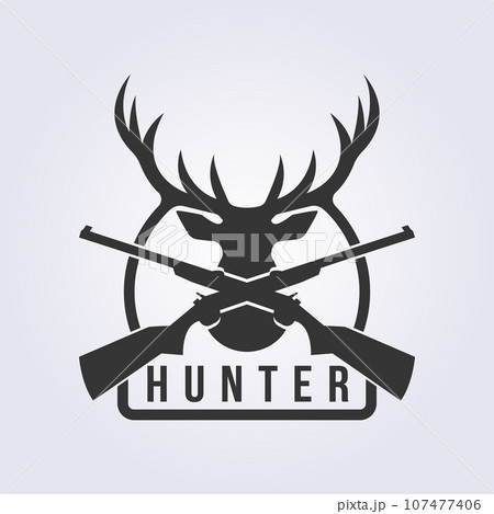 hunter symbol logo vector illustration designのイラスト素材 [107477406] - PIXTA