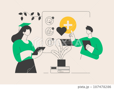 Health and nutrition workshop abstract concept...のイラスト素材 [107478286 ...