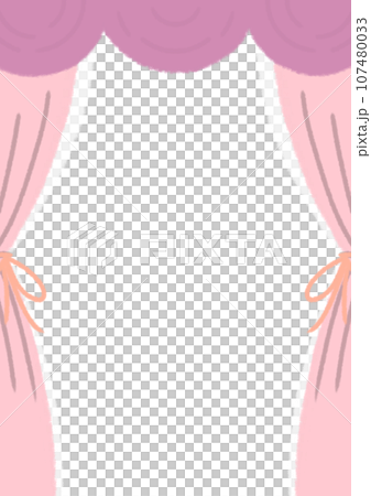 Cute window frame illustration material [A4]... - Stock Illustration ...