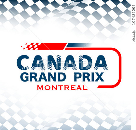 Canada grand prix checkered backgroundのイラスト素材 [107483005] - PIXTA