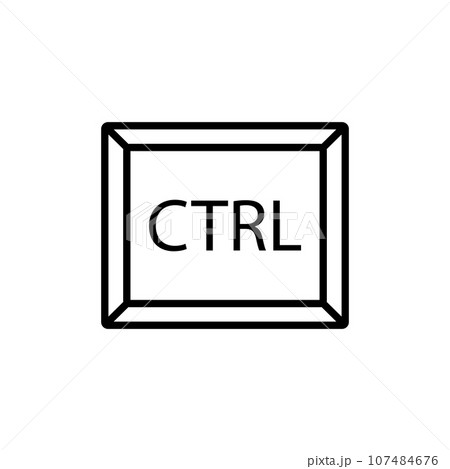 ctrl key icon vectorのイラスト素材 [107484676] - PIXTA
