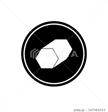 hexagon 3d icon vectorのイラスト素材 [107485033] - PIXTA