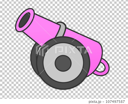 Cannon (pink) - Stock Illustration [107497587] - PIXTA