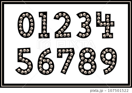 Versatile Collection of Skull Numbers for...のイラスト素材 [107501522] - PIXTA
