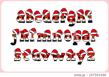 Versatile Collection of Santa Claus Alphabet...のイラスト素材 [107501886] - PIXTA