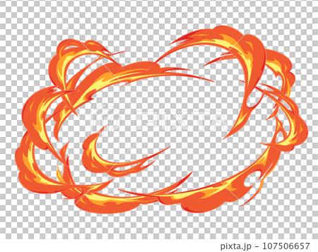 flame slash effect - Stock Illustration [107506657] - PIXTA