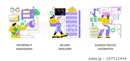 IT software solutions abstract concept vector...のイラスト素材 [107512444] - PIXTA