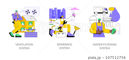 Home treatment system abstract concept vector...のイラスト素材 [107512756] - PIXTA