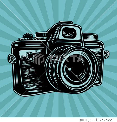 Photo camera vector logo.のイラスト素材 [107523221] - PIXTA