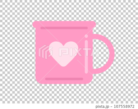Illustration of a pink plastic cup for kids - Stock Illustration ...
