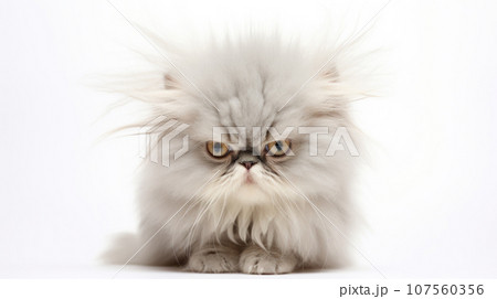 Snowy white fur and elegance.のイラスト素材 [107560356] - PIXTA