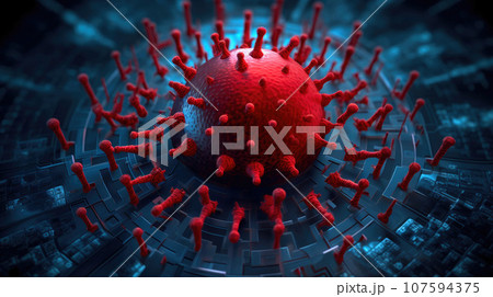 The Evolution of Smart Software Virusesのイラスト素材 [107594375] - PIXTA