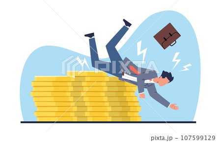 Failure in business, inability to overcome...のイラスト素材 [107599129] - PIXTA