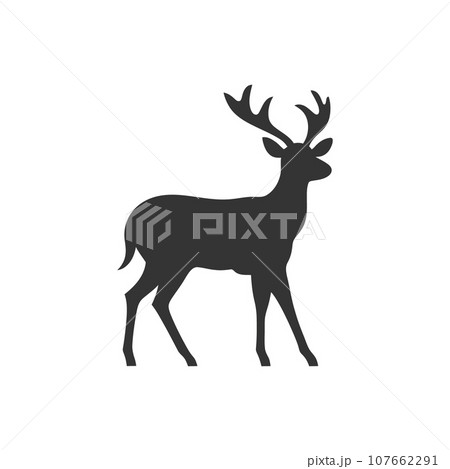 Fallow Deer iconのイラスト素材 [107662291] - PIXTA