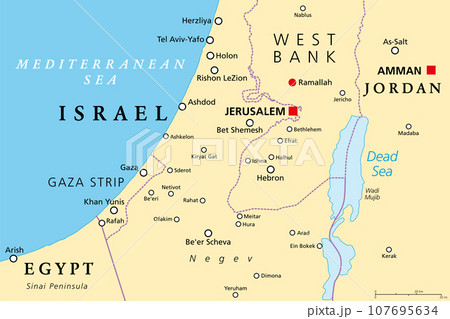 Part of the Southern District of Israel,...のイラスト素材 [107695634] - PIXTA