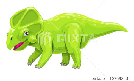 Protoceratops dinosaur cartoon character for...のイラスト素材 [107698339] - PIXTA
