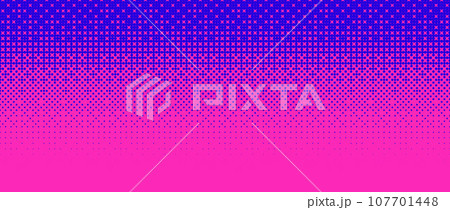 Pixelated bitmap gradient texture. Blue pink...のイラスト素材 [107701448] - PIXTA