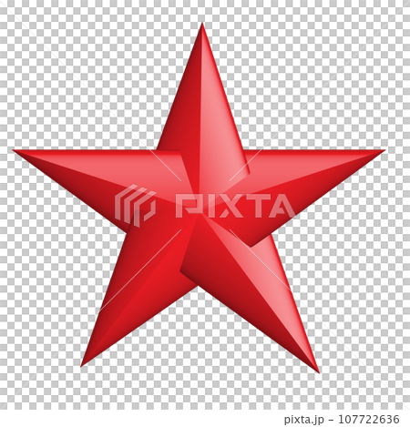 Red star 3d symbolのイラスト素材 [107722636] - PIXTA