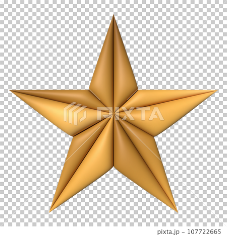 Gold star 3d symbolのイラスト素材 [107722665] - PIXTA
