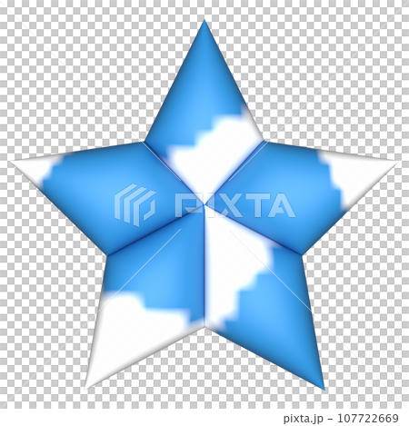 Blue star 3d symbolのイラスト素材 [107722669] - PIXTA