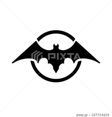 Bat wing logo vector elementのイラスト素材 [107724826] - PIXTA