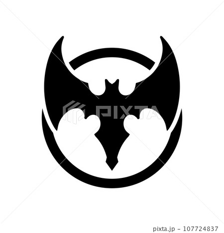 Bat wing logo vector elementのイラスト素材 [107724837] - PIXTA