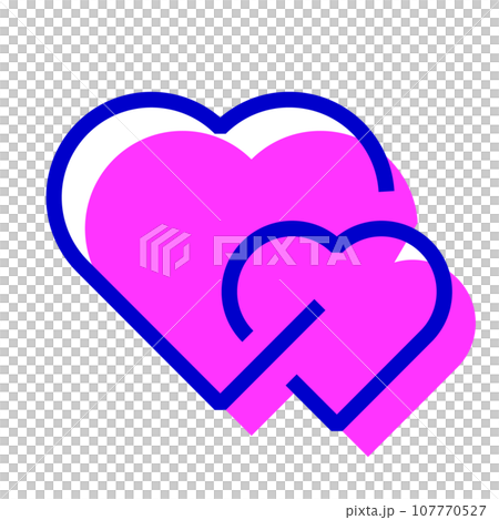 Two-color style icon representing a heart - Stock Illustration ...