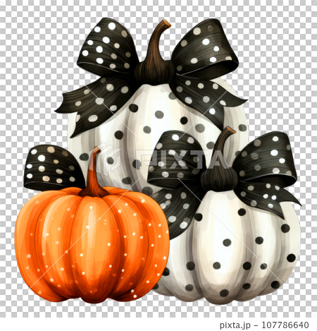 Polka Dot Pumpkin Clip Art Pumpkin Polka Dot Vector Images (over 210)