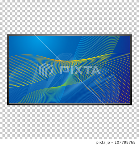 Simple illustration_LED vision, monitor, large... - Stock Illustration ...