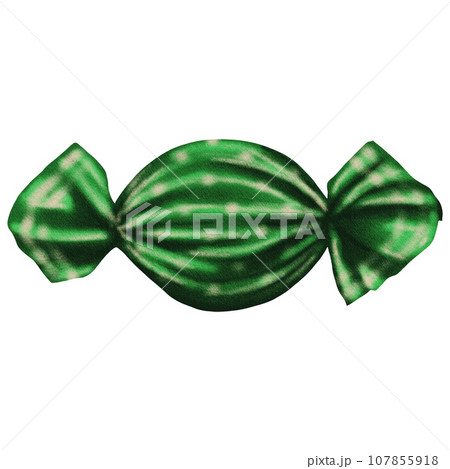 Cute green sweet candy isolatedのイラスト素材 [107855918] - PIXTA