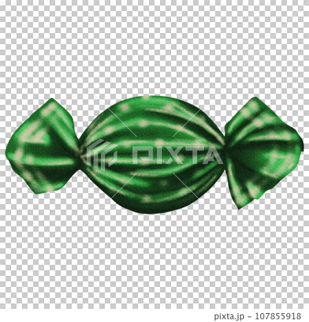 Cute green sweet candy isolatedのイラスト素材 [107855918] - PIXTA