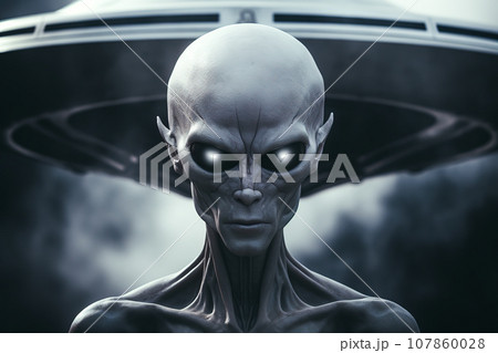 Close-up of alien. Alien creature, Space...のイラスト素材 [107860028] - PIXTA