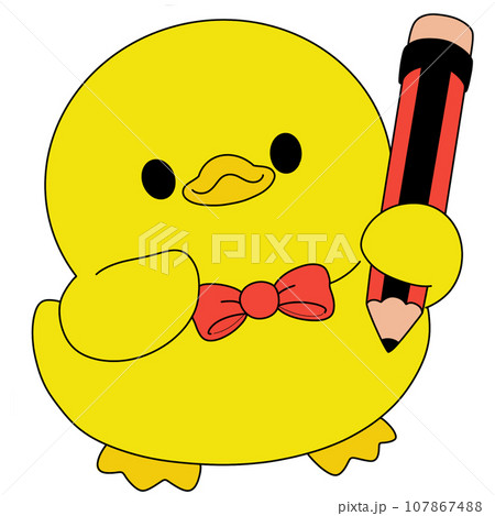 The illustration of a duckのイラスト素材 [107867488] - PIXTA
