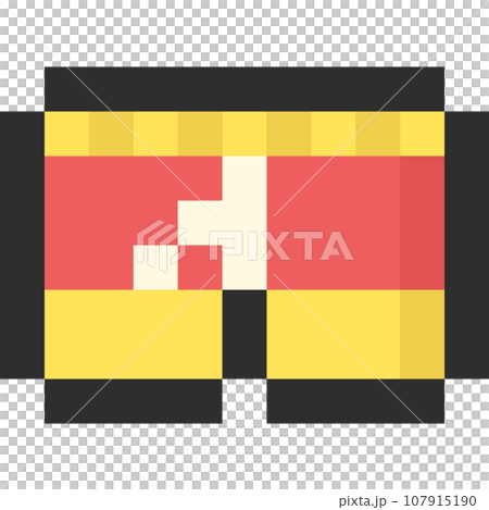 Pixel art cartoon swimming pant icon 2-插圖素材 [107915190] - PIXTA圖庫