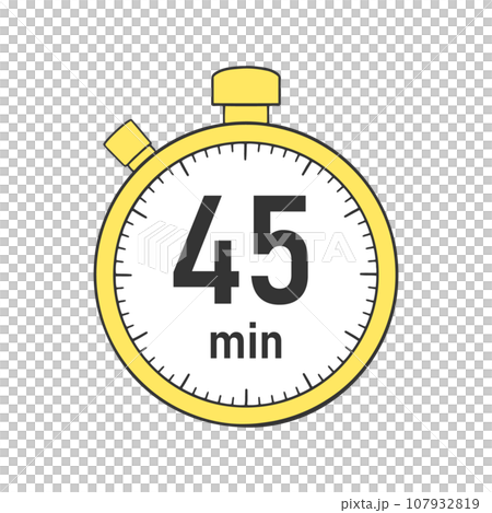 45 minute timer/stopwatch illustration material - Stock Illustration ...