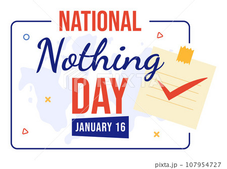 National Nothing Day Vector Illustration on 16...のイラスト素材 [107954727 ...